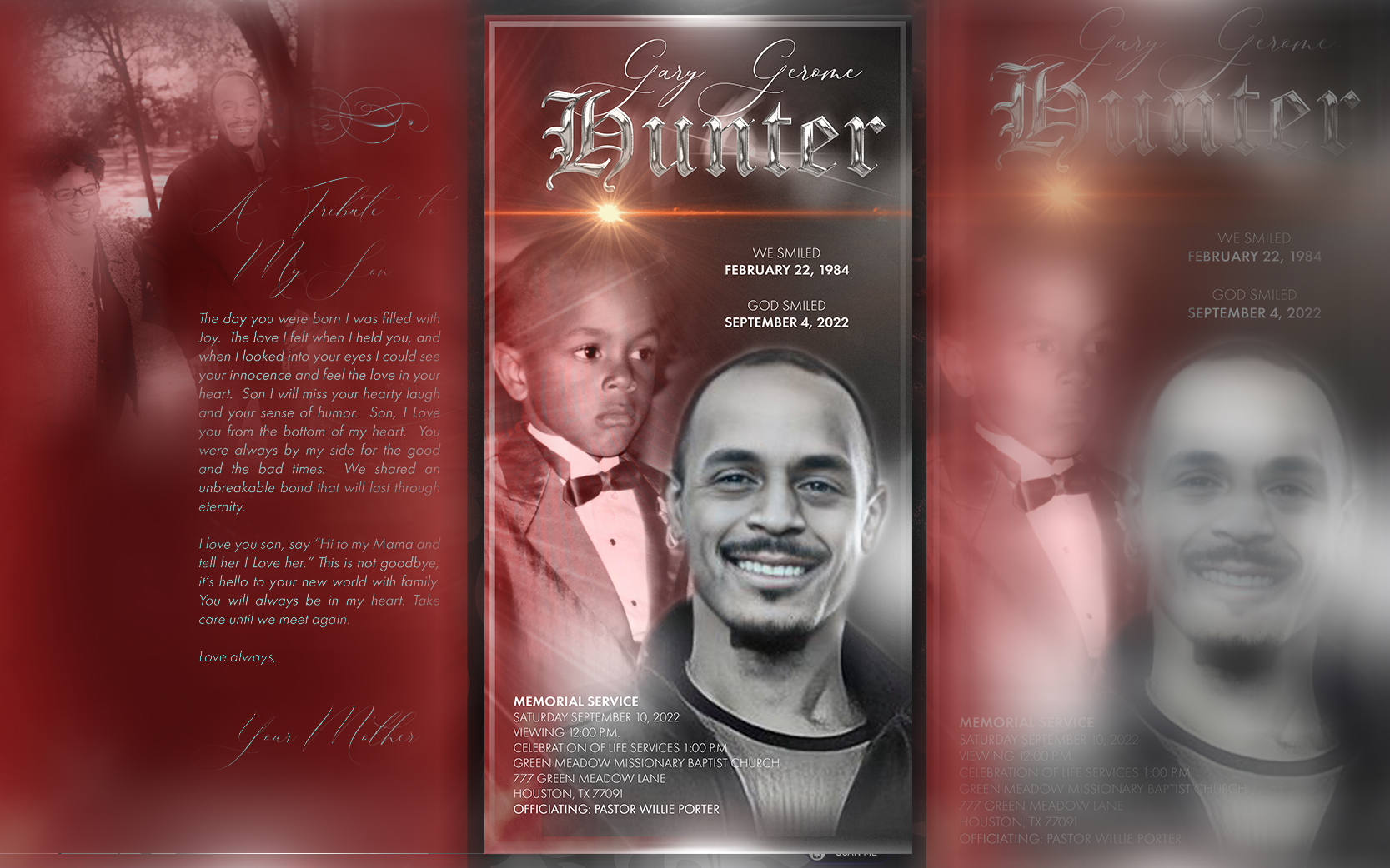 Digital Obituaries | Houston Funeral Program Design and Print